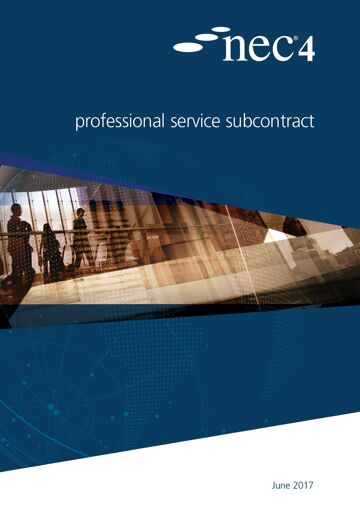 NEC4: Professional Service Contract | Products | NEC Contracts